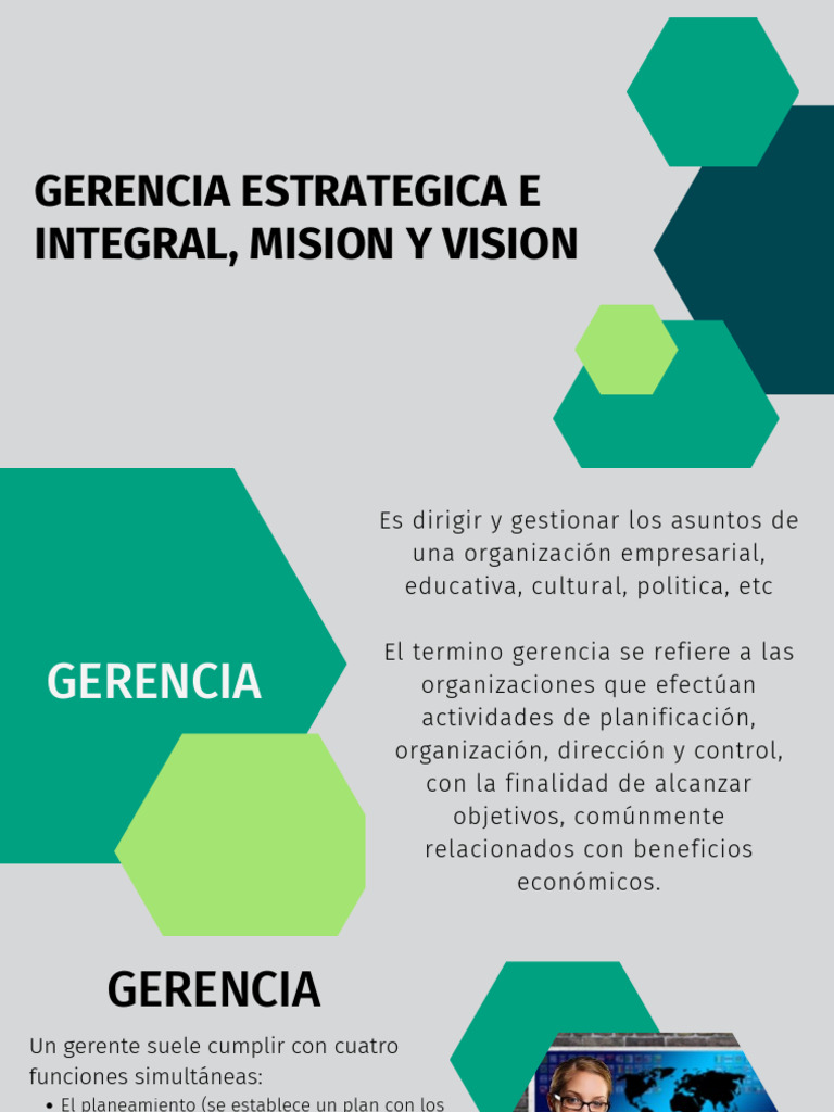 GERENCIA+ESTRATEGICA+E+INTEGRAL%2C+MISION+Y+VISION | PDF ...