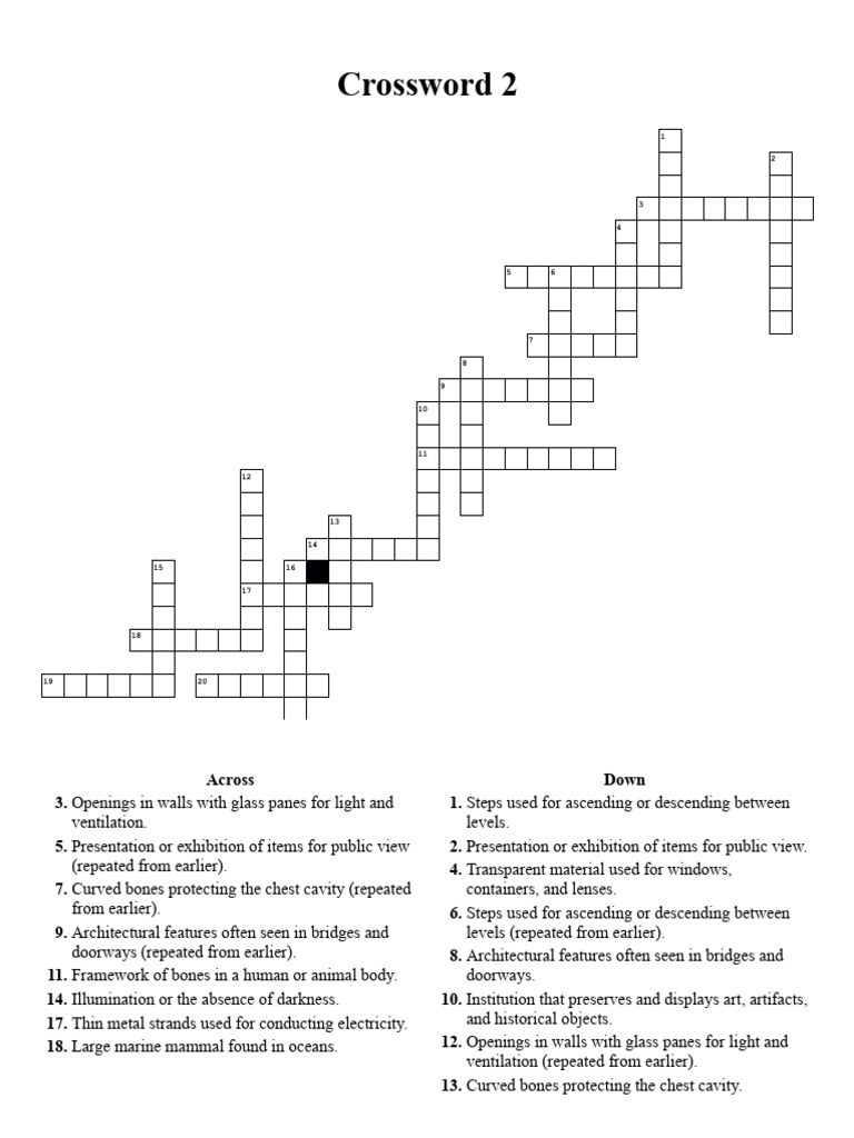 Crossword Clues and Answers | PDF | Glasses