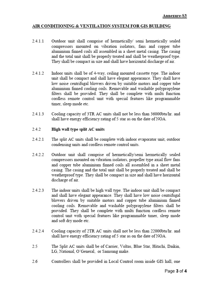Annexure II Specific Requirement Rev 05 With Annexures 23 33 | PDF | Video | Camera