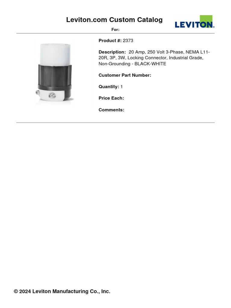 104 Leviton | PDF | Materiales | Electricidad