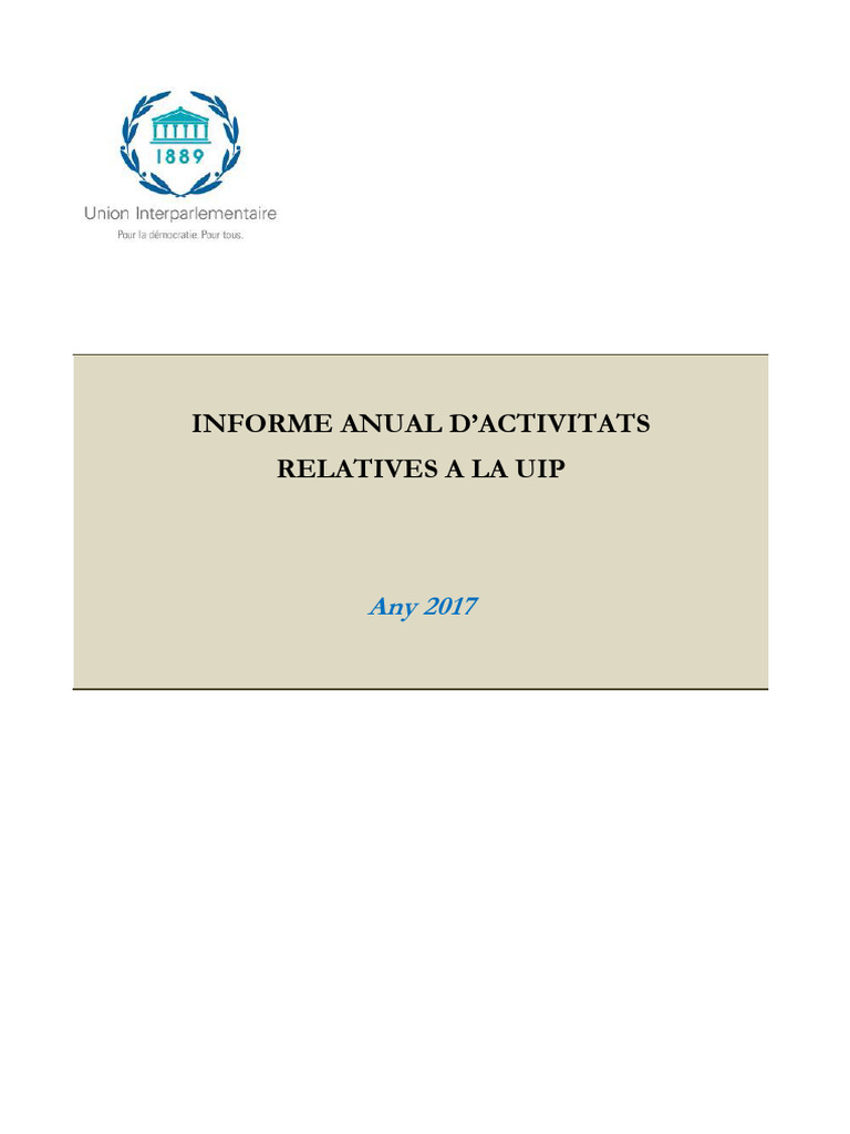 Informe UIP 2017 | PDF