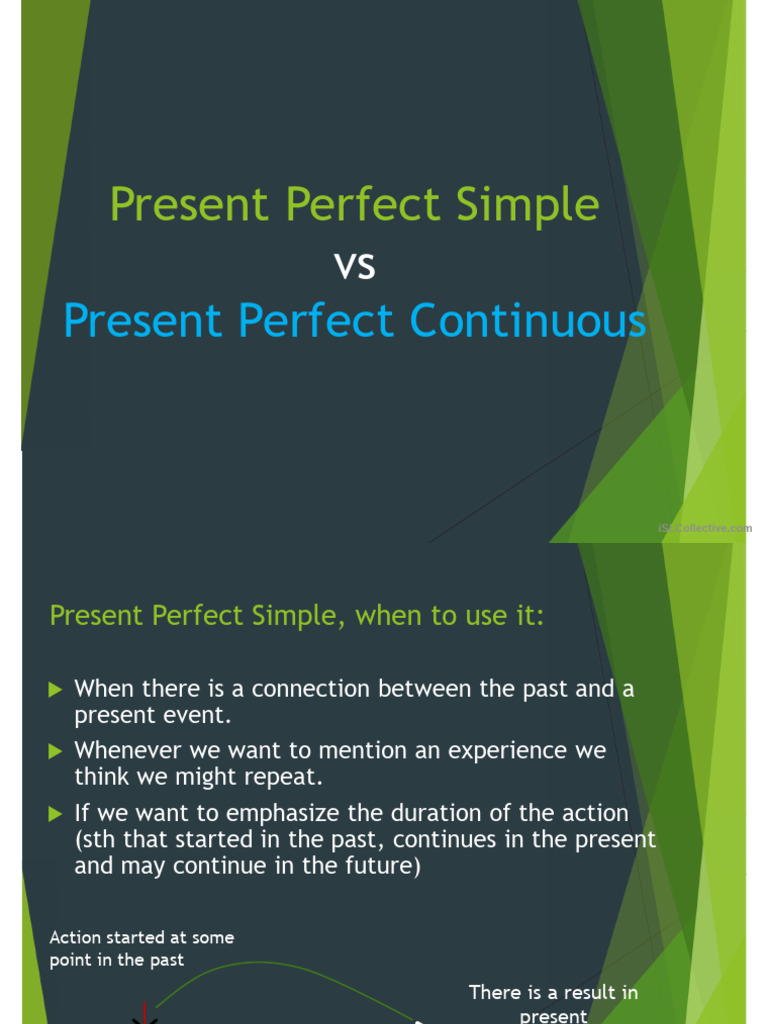 Present Perfect Simple Vs Present Perfect Continuous | PDF | Perfect ...