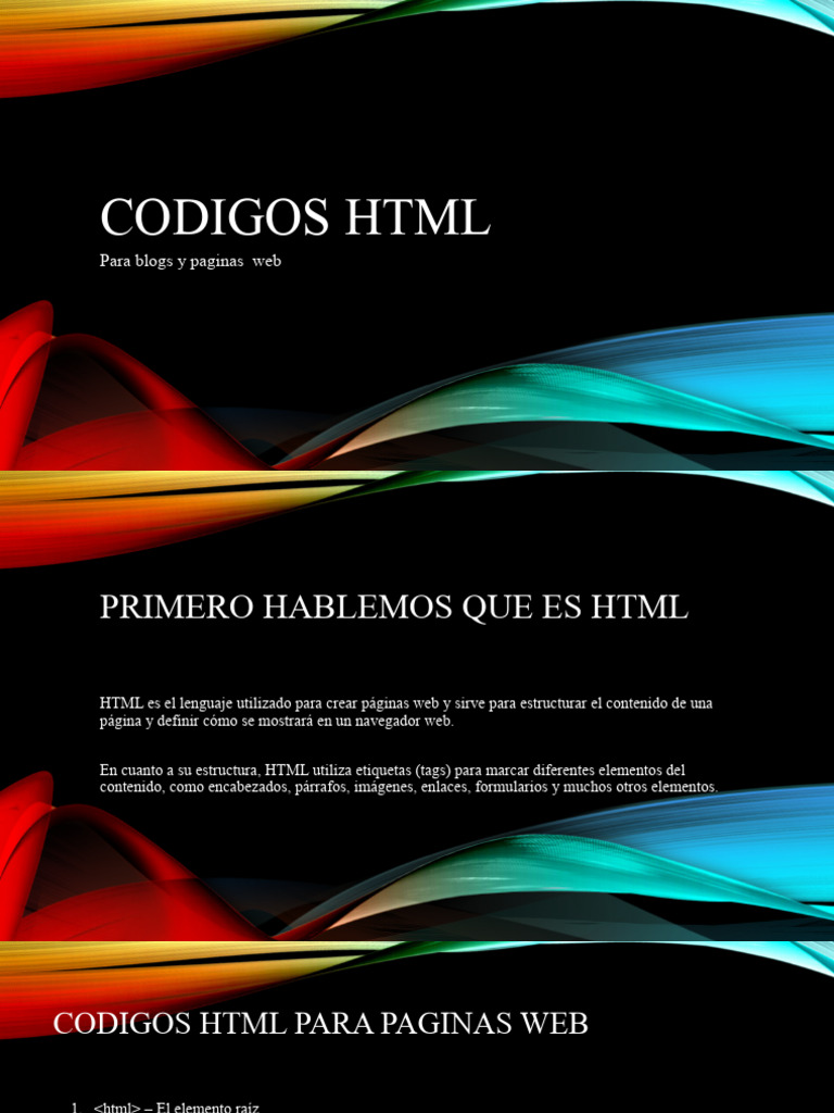 Guía Básica de HTML para Web | PDF | HTML | Red mundial