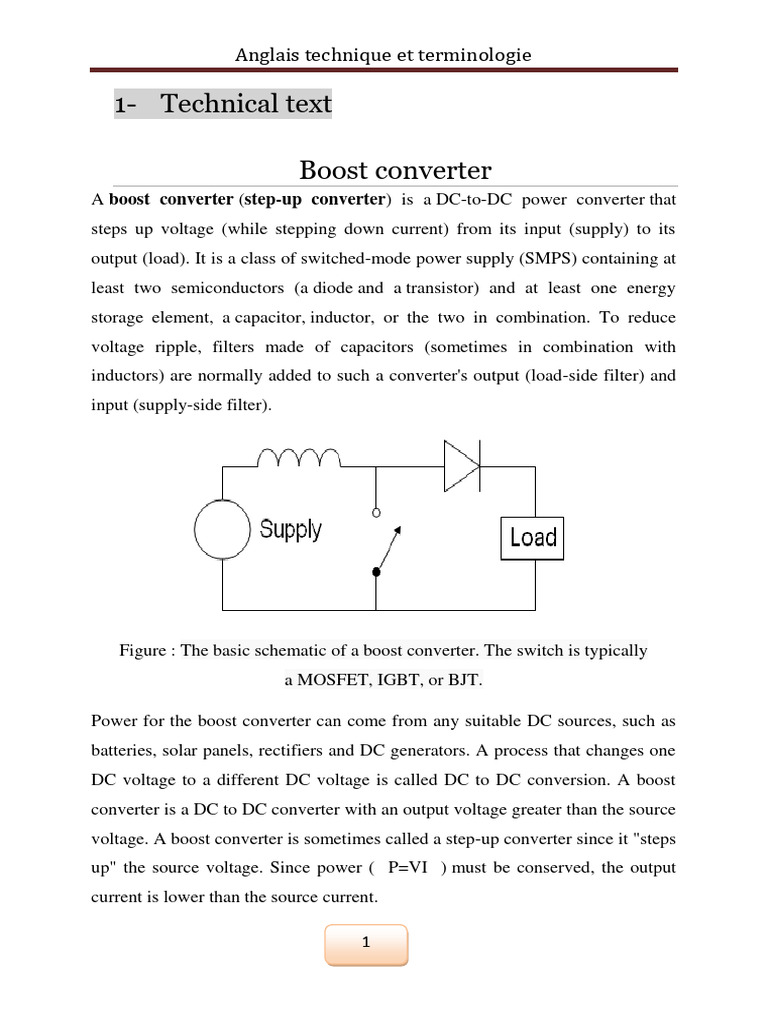 Boost Converter | PDF | Power Engineering | Electronics