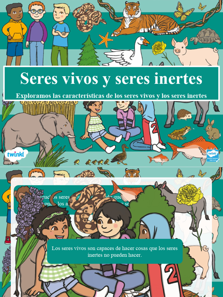 Presentación Seres Vivos y Seres Inertes | PDF | Bienestar