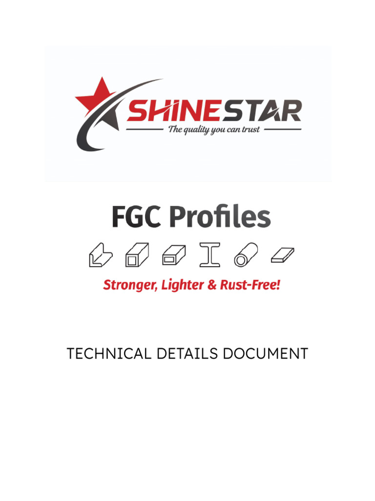 Shinestar FGC Profiles - Technical Details | Download Free PDF ...