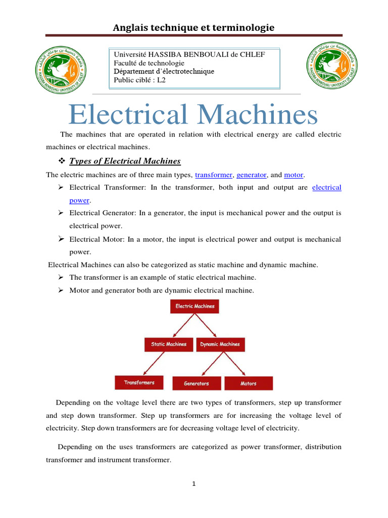 Electrical Machines | PDF | Electric Motor | Electric Generator