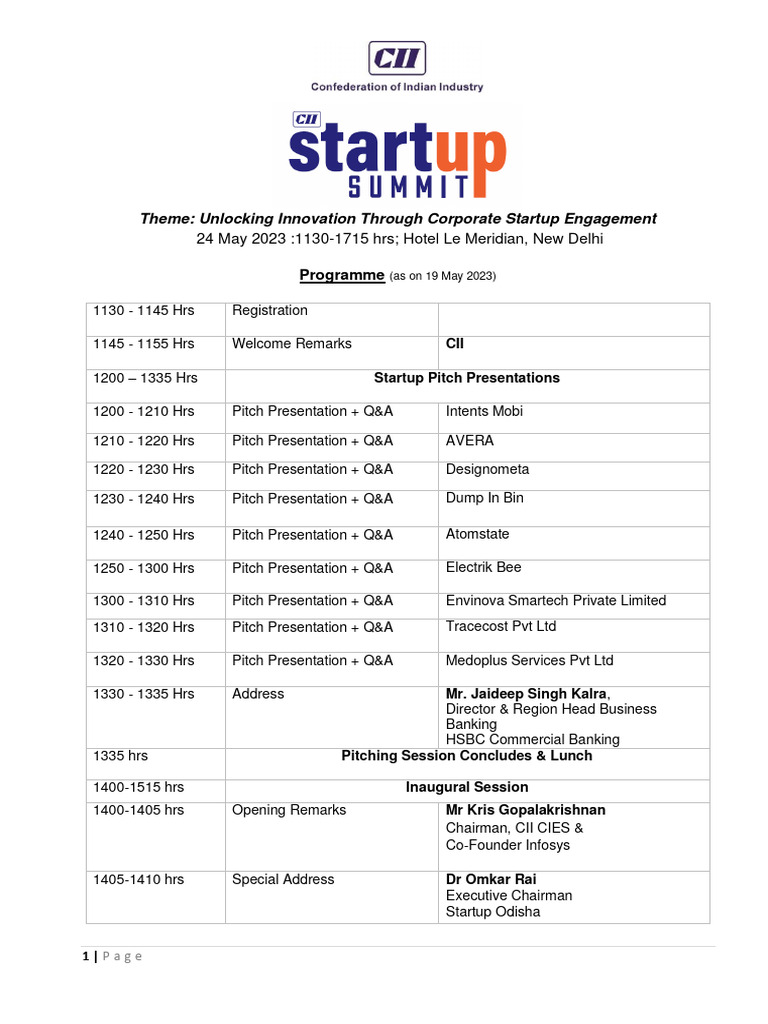 Updated Agenda | PDF | Business | Private Sector