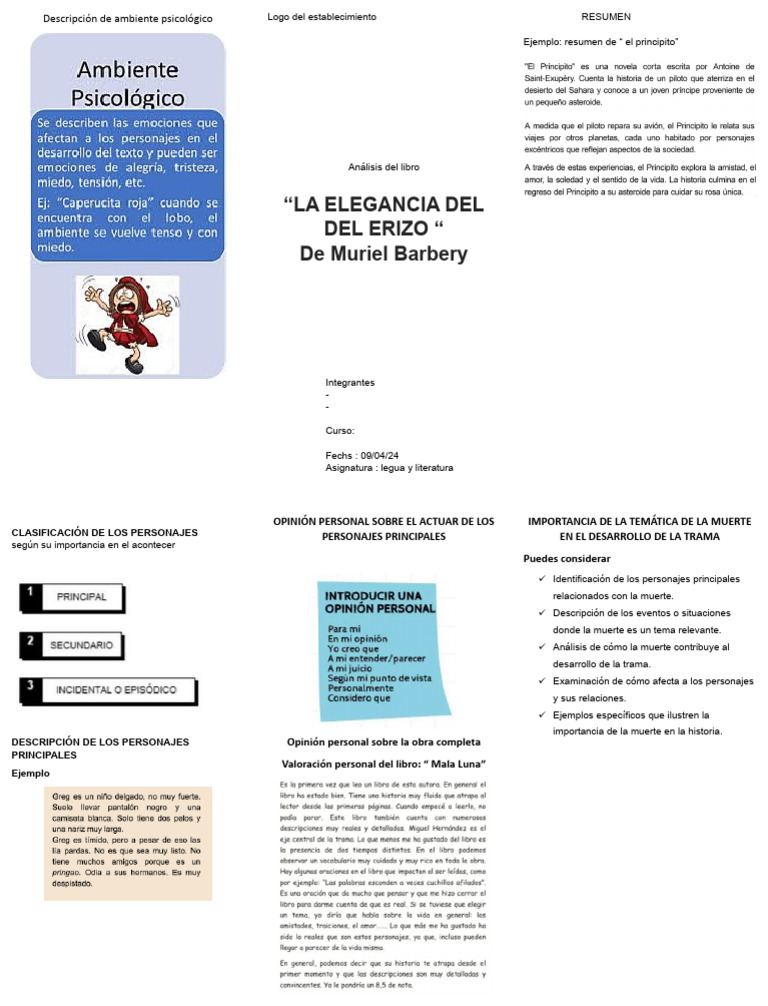 Análisis de "La Elegancia del Erizo" | PDF