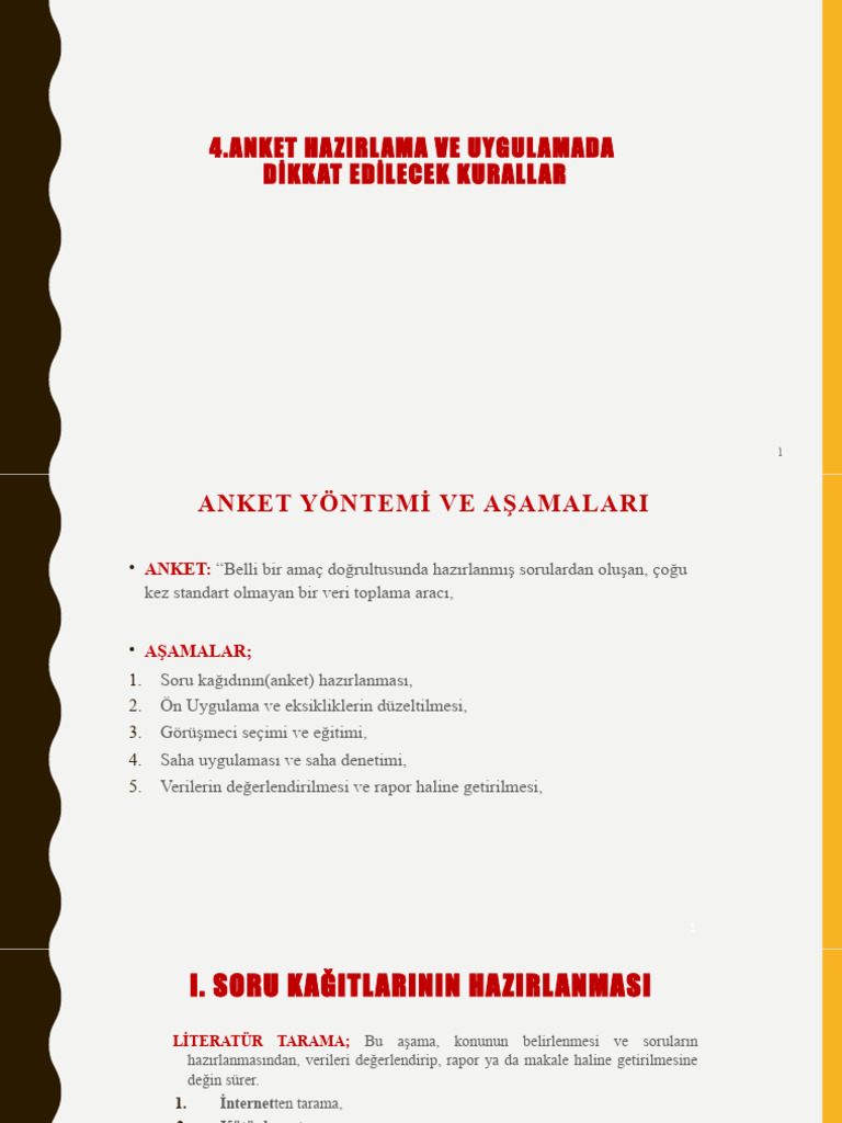 Anket Hazırlama | PDF