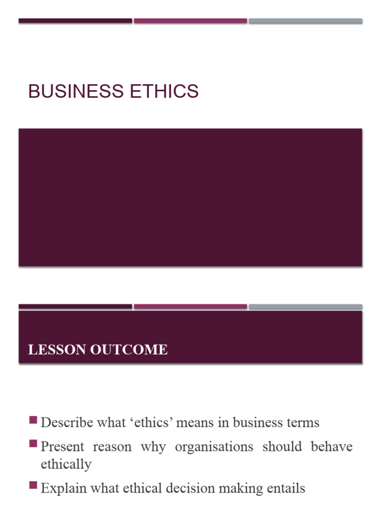 Business Ethics Class 2 - Module 1 | PDF | Business Ethics | Rights