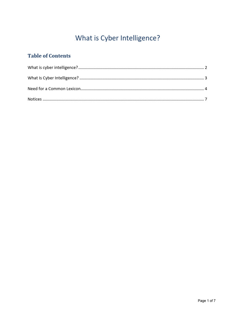 Idiot Steps To Cyber Intelligence | PDF | Computer Security | Security