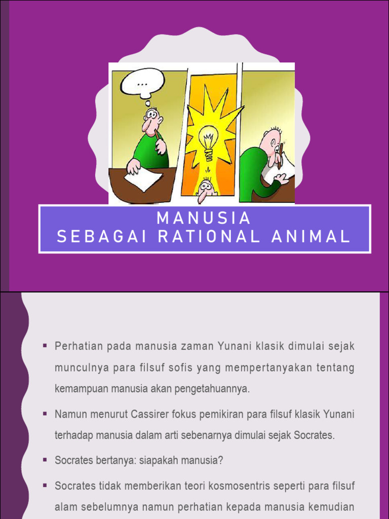 Manusia Sebagai Rational Animal - 2023 | PDF