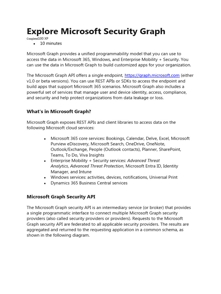 04 Explore Microsoft Security Graph | Download Free PDF | Microsoft ...
