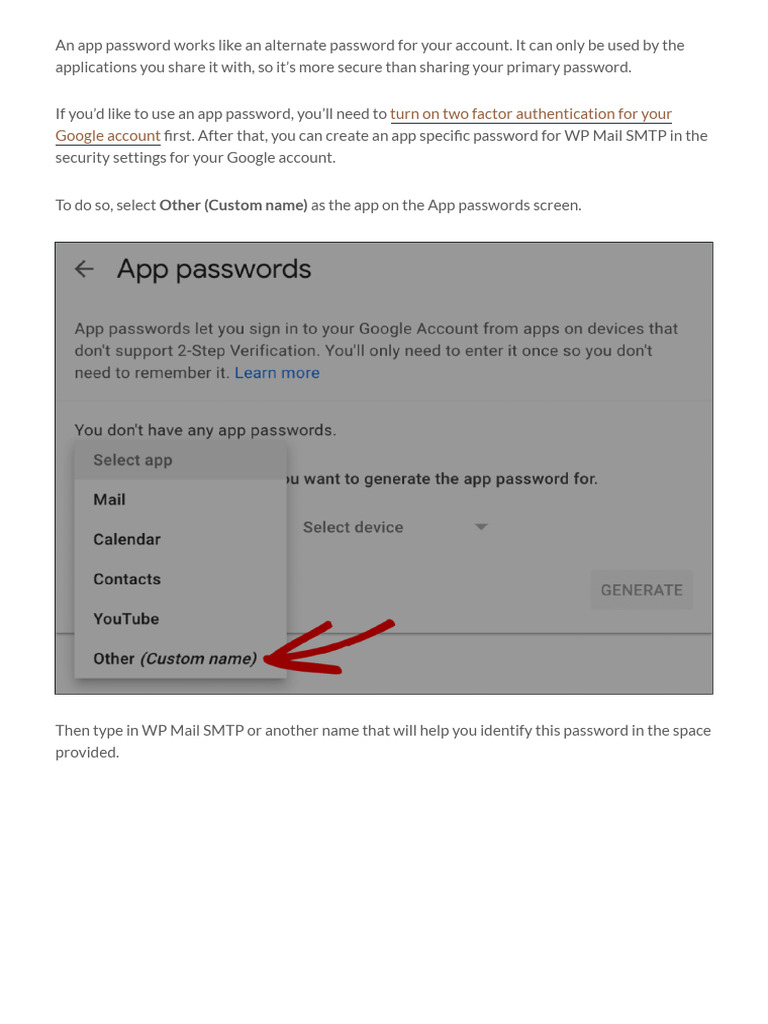 How to Set Up App Password in Gmail | PDF