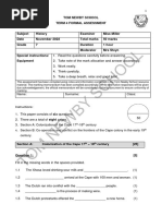 Grade 7 Hist QP Term 3 2024 | PDF | Unfree Labour | Slavery