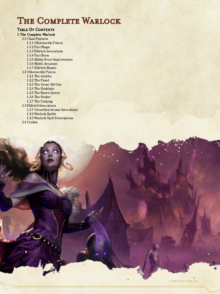 The Complete Warlock | PDF | Gary Gygax Games | Dungeons & Dragons