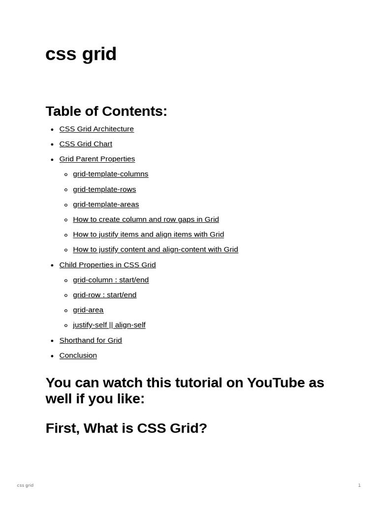 Css Grid | PDF | Html Element | Computing Css Grid | PDF | Html Element | Computing
