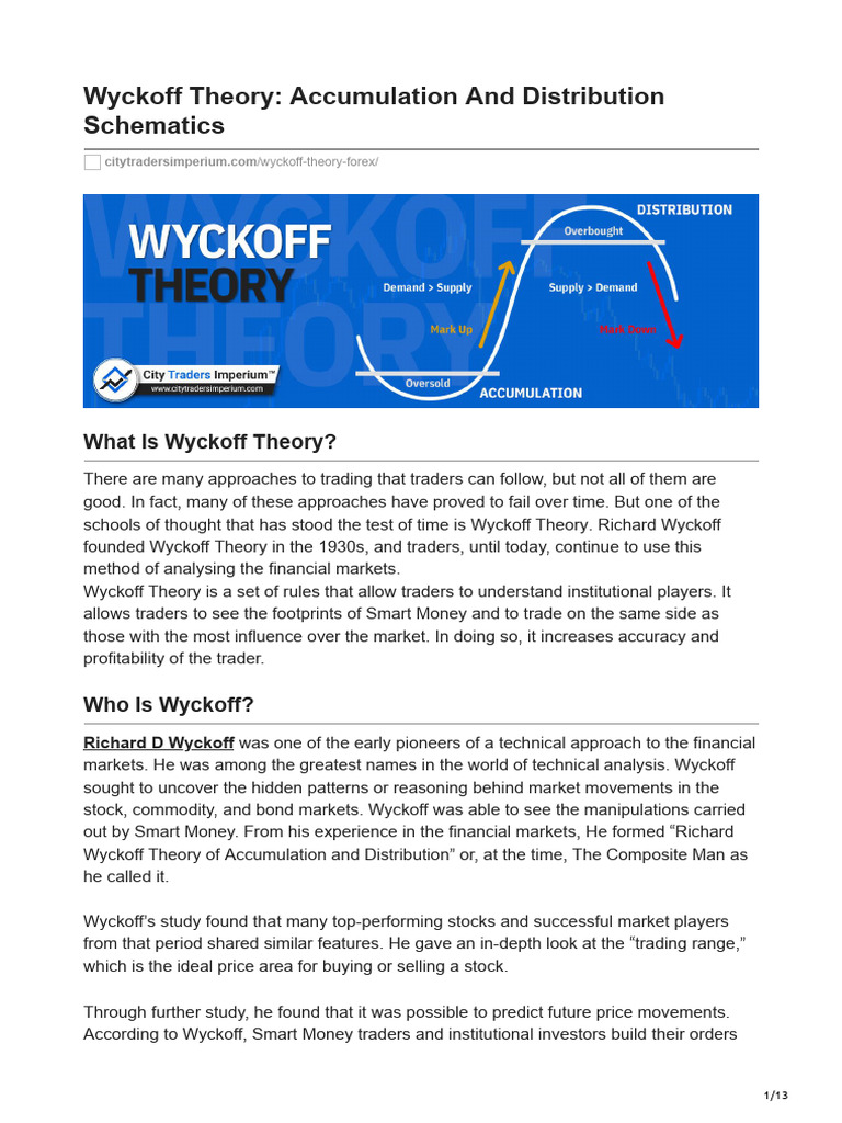 Wyckoff Accumulation and Distribution Guide | PDF | Market Trend ...