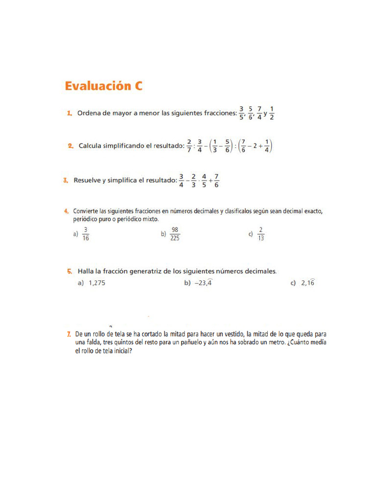 Evaluación C | PDF