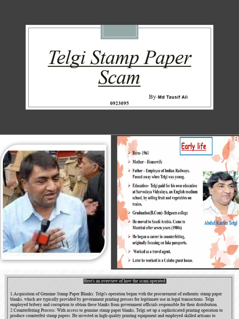 Telgi Stamp Paper Scam | Download Free PDF | Counterfeit | Fraud