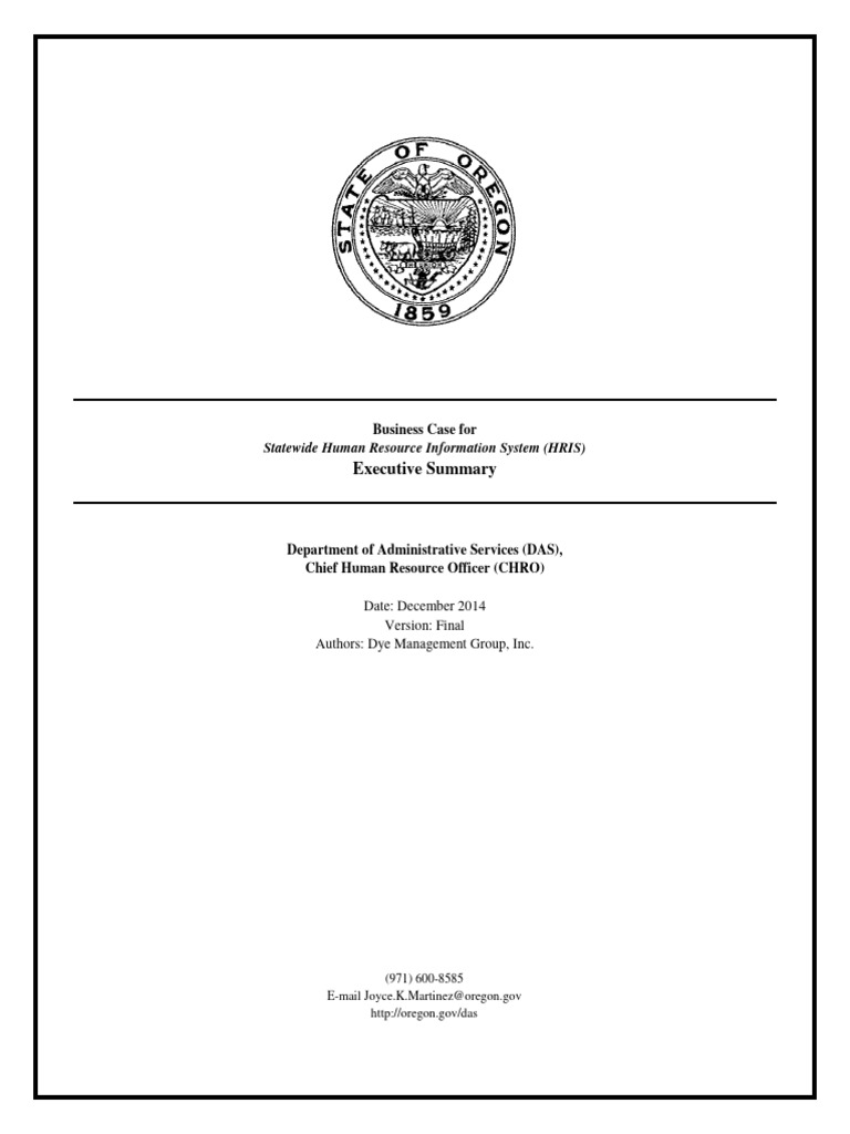 Workday Project Business Case Executive Summary | PDF | Enterprise ...