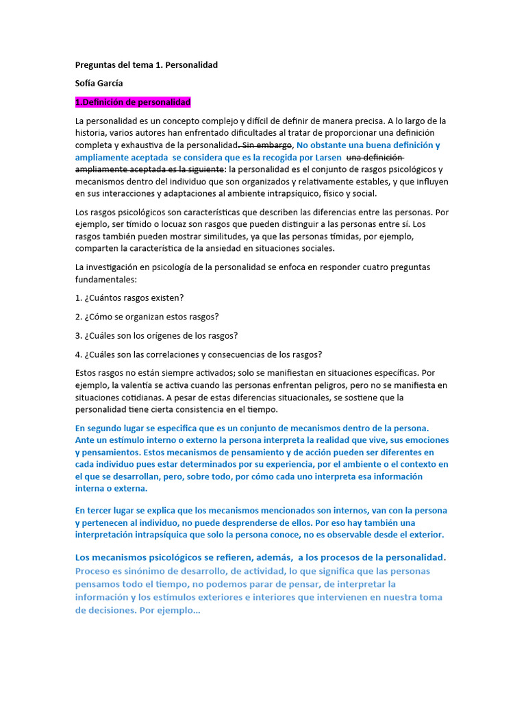 Sof Preguntas de Temas 1, 2 y 3 | PDF | Comportamiento | Percepción