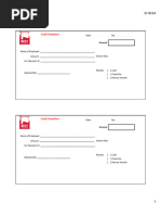 Printable Cash Voucher Template | PDF