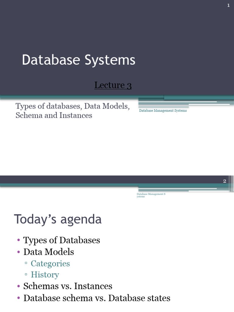 DB Lec 03 | PDF | Databases | Data Model