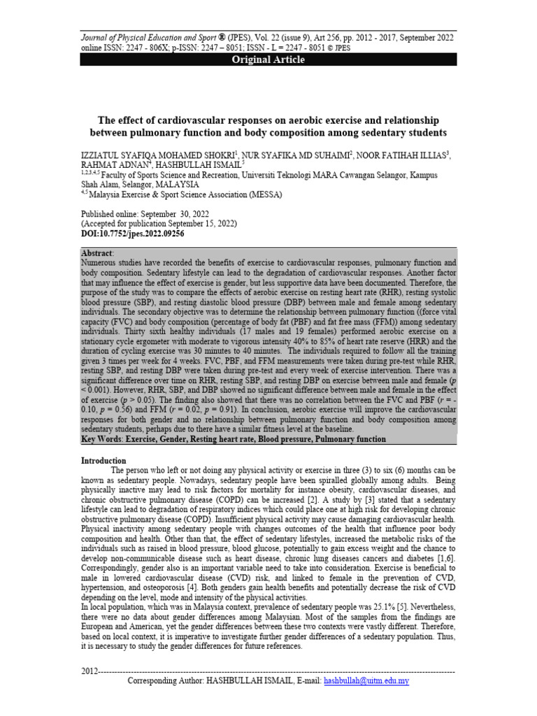 Art 256 | PDF | Blood Pressure | Cardiovascular Diseases