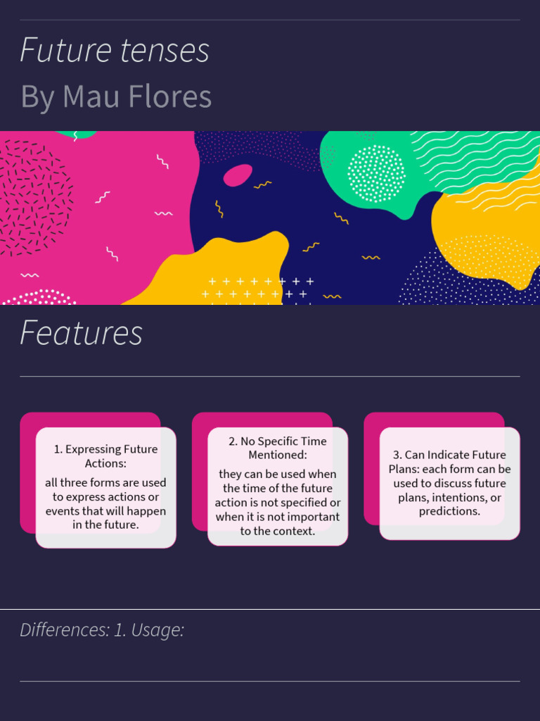Future Tenses: Uses and Differences | PDF