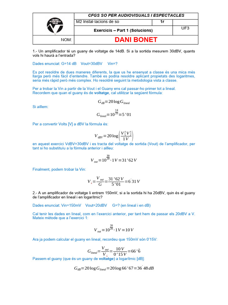 M2 - UF3 - Exercicis - Part 1 - Solucions | PDF