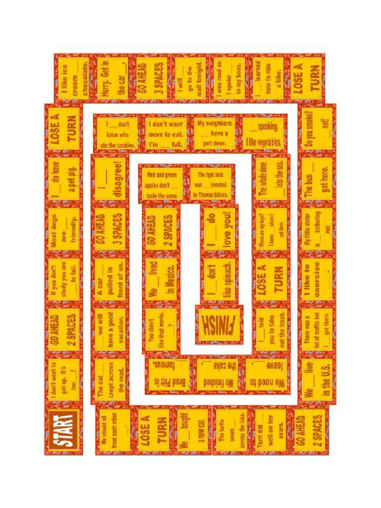 Adverbs Boardgame Attachment | PDF