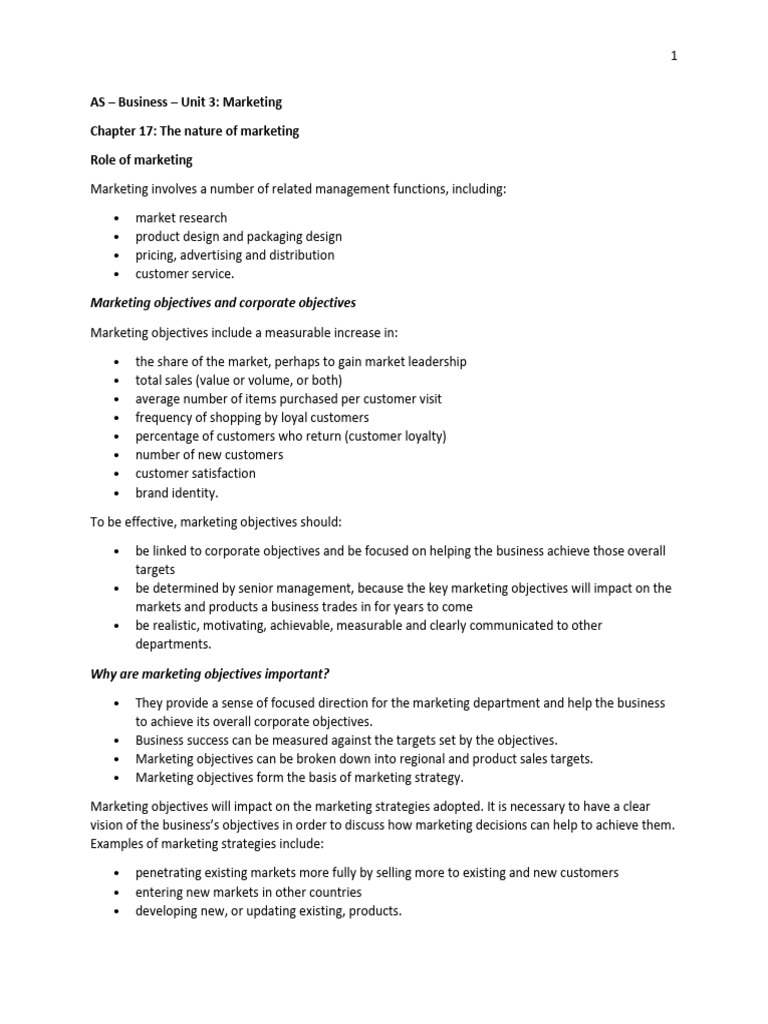 As (Unit 3 and 5) Booklet 2 | PDF | Marketing | Customer Relationship ...