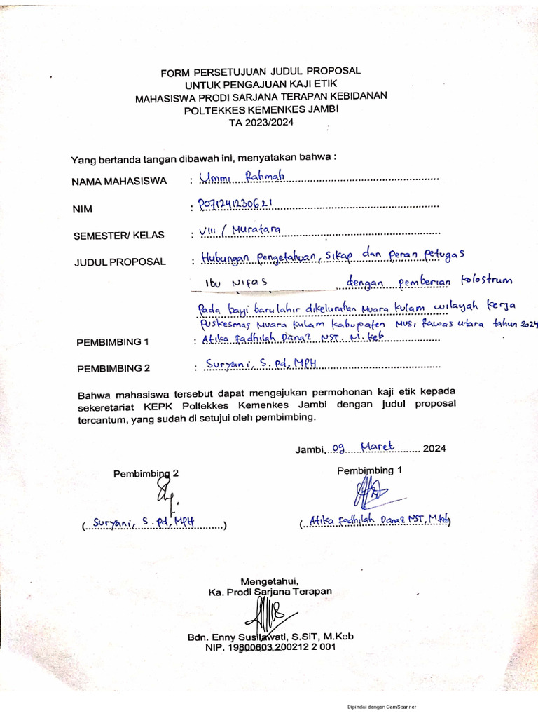 Form Persetujuan Ummi - Ma Kulam-1 | PDF