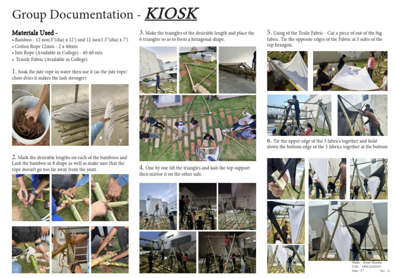 DIY Bamboo Kiosk Construction Guide | PDF