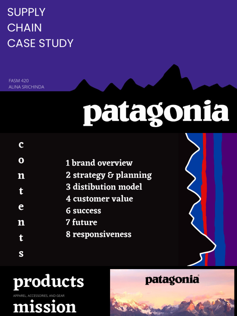 Patagonia Supply Chain Case Study | Download Free PDF | Supply Chain | Brand