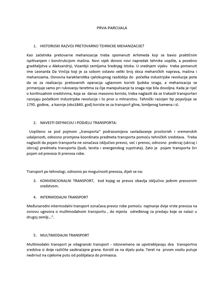 Prva Parcijala | PDF