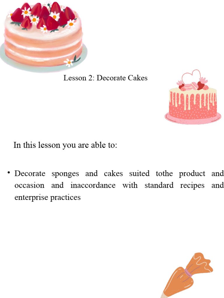 Cake Decorating Essentials | PDF | Icing (Food) | Cakes