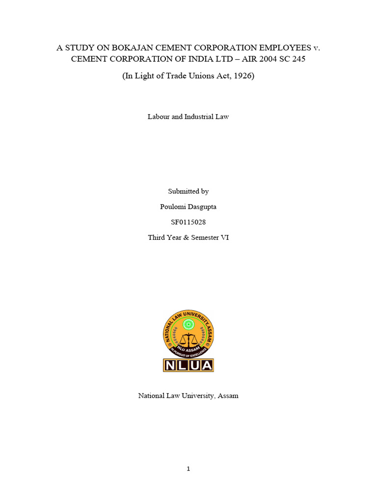 Bokajan | PDF | Judgment (Law) | Employment