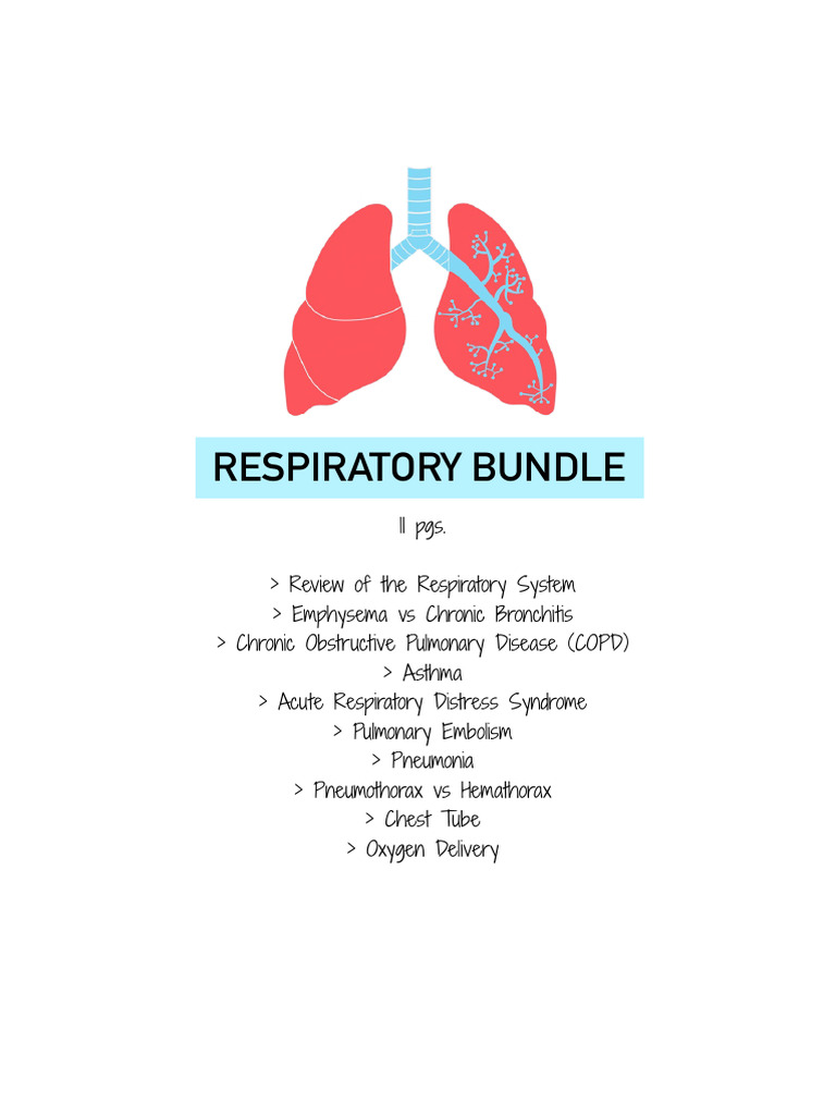 Respiratory System Diseases | PDF | Chronic Obstructive Pulmonary ...