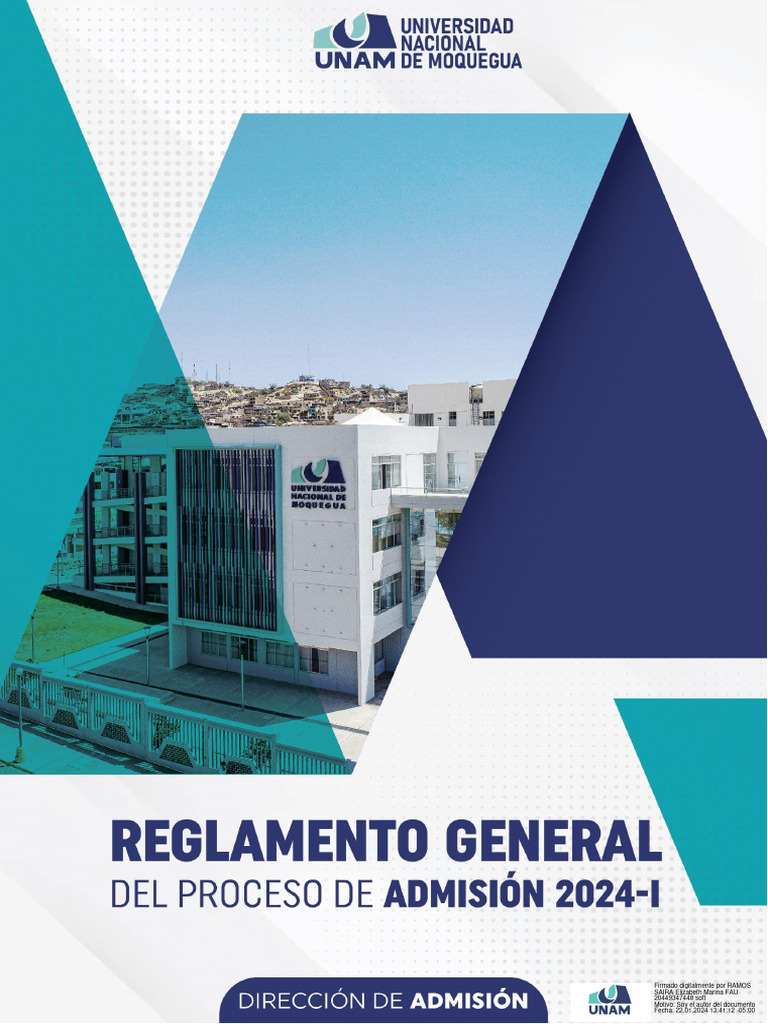 Reglamento de Examen General Del Proceso de Admision 2024 I | PDF | Documento de identidad ...