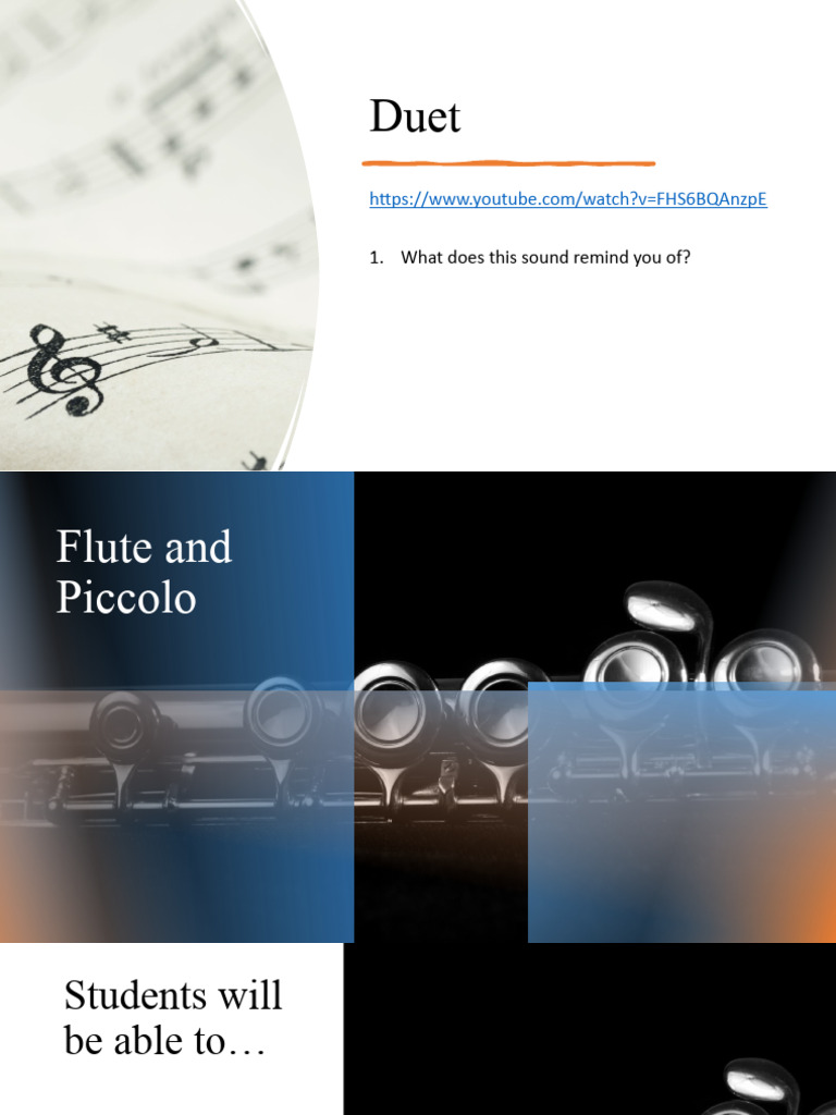 Elementary Lesson Powerpoint 1 | PDF | Flute | Woodwind Instruments