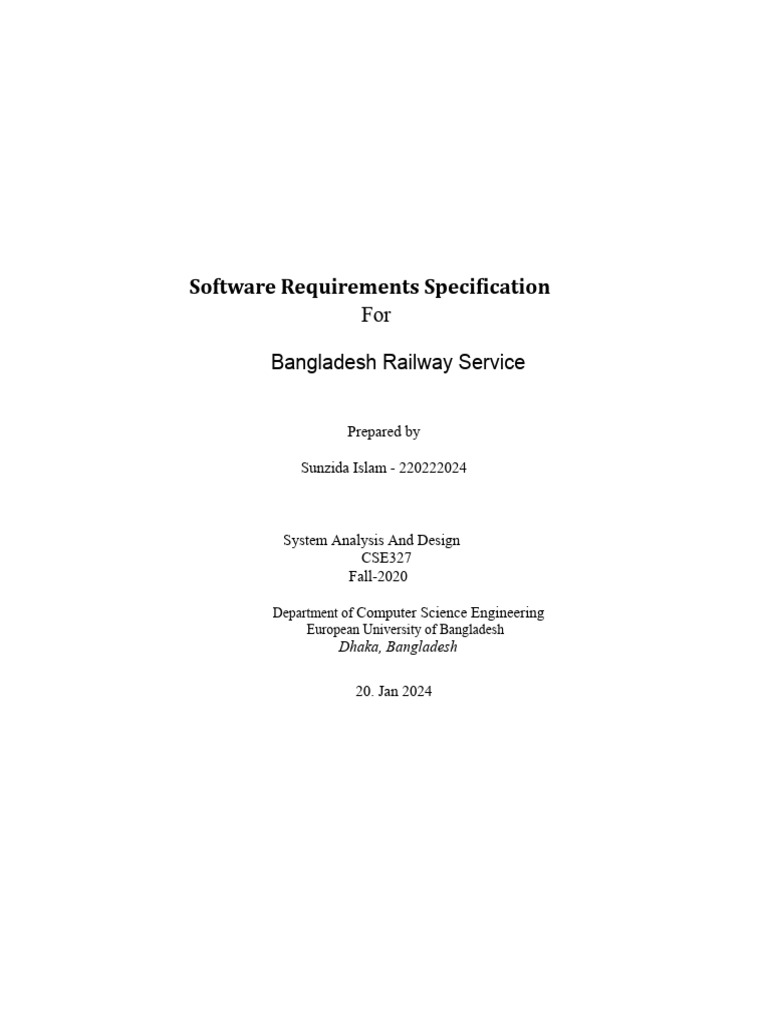 Bangladesh Railway | PDF | Usability | Computer Security