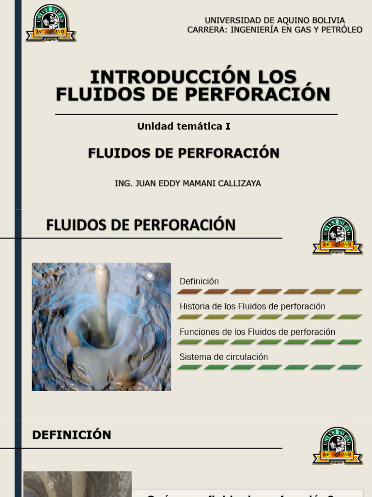 Fluidos de Perforacion | PDF | Líquidos | Perforación