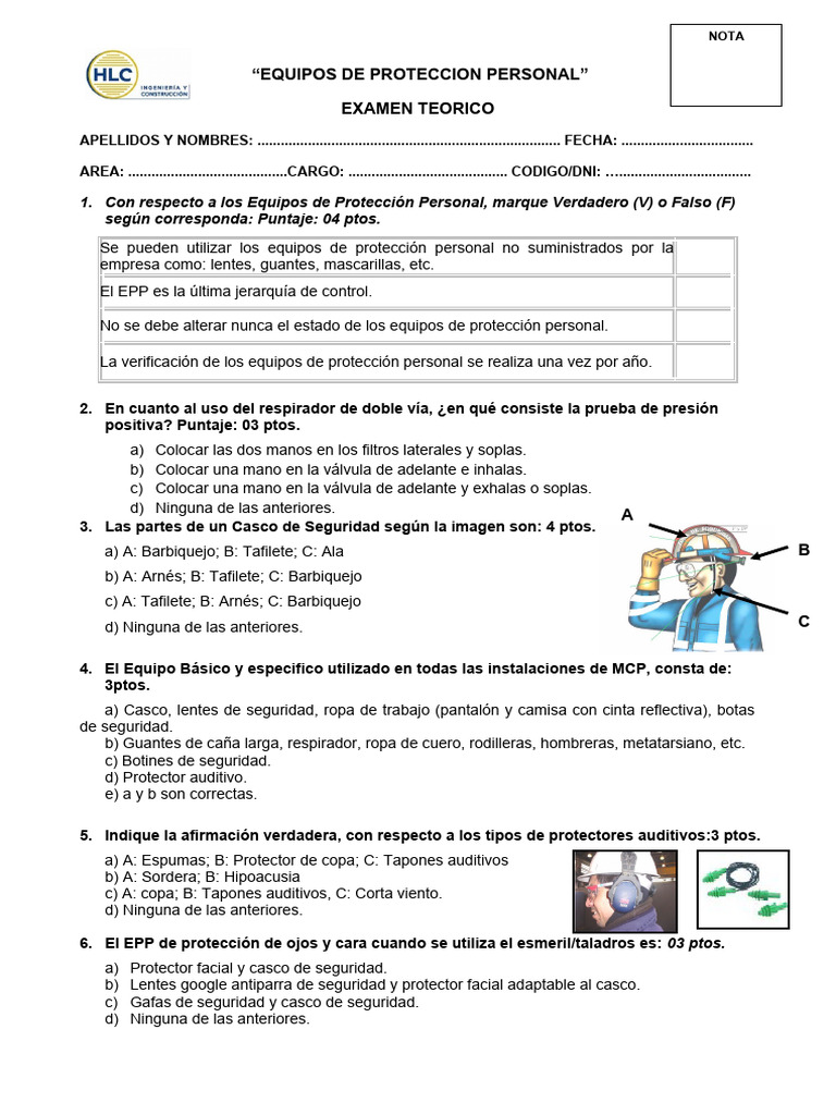 Examen EPP | PDF | Equipo