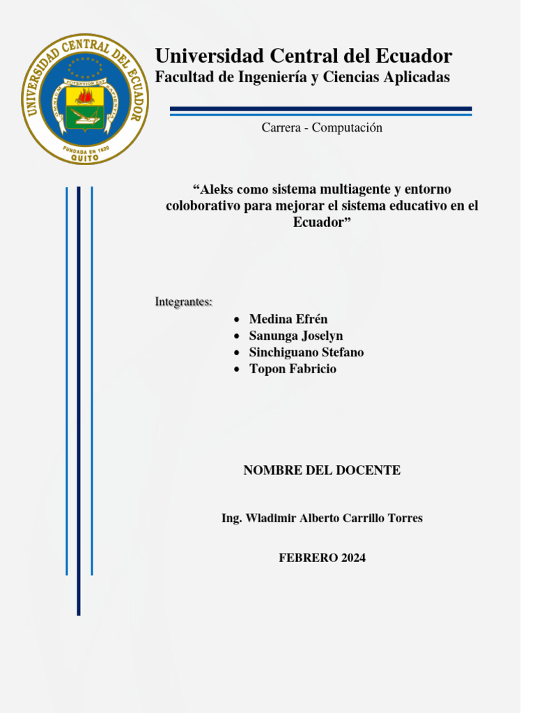 Aleks 1 | Descargar gratis PDF | Aprendizaje | Ciencias de la Computación