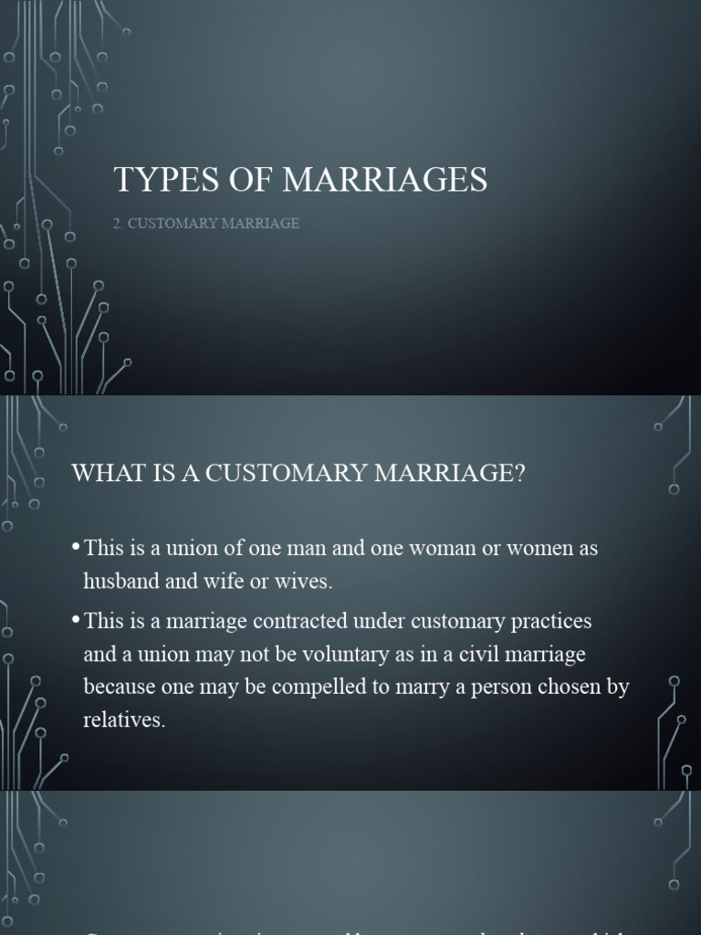 Overview of Customary Marriage in PNG | PDF | Law