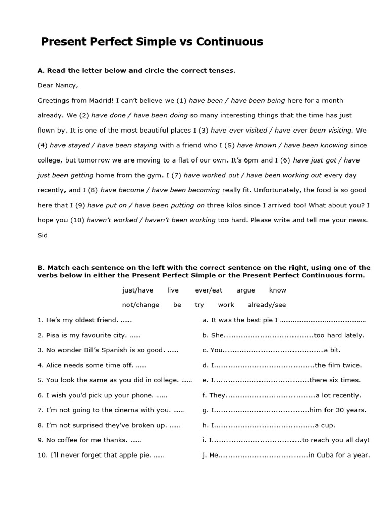 Present Perfect Tenses Explained | PDF | Language Arts & Discipline ...