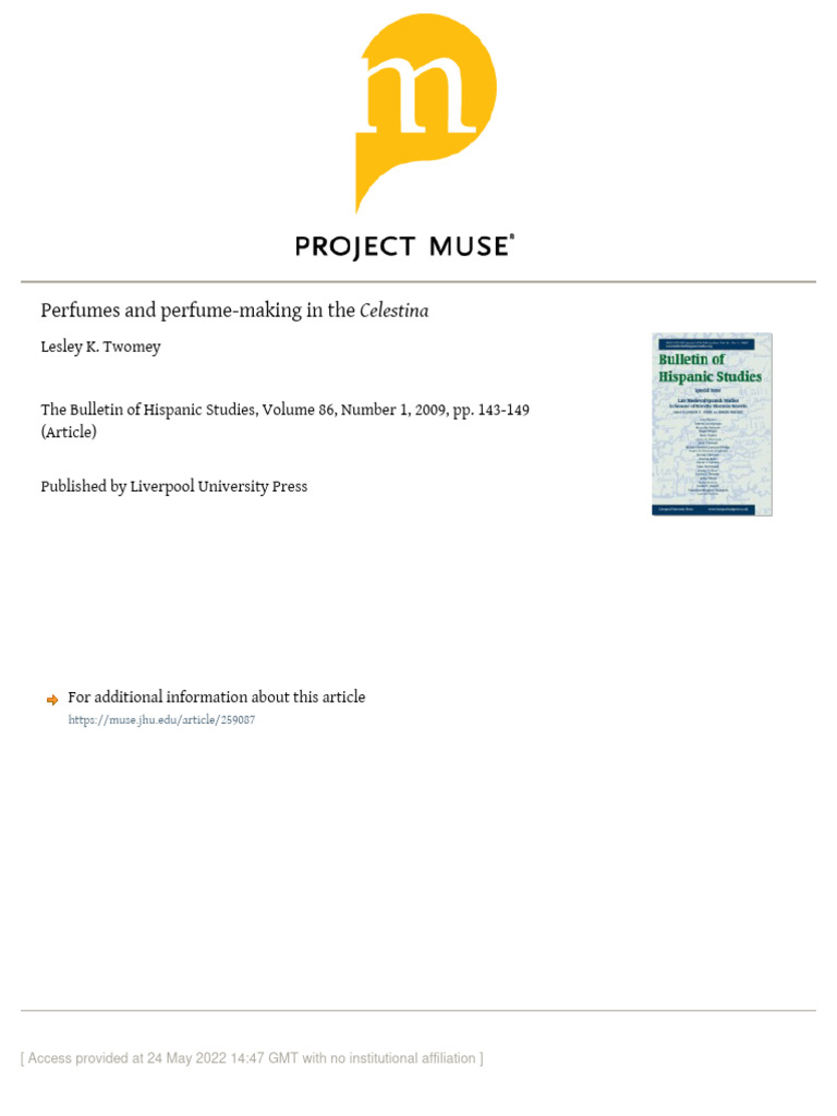 Perfumes and Perfume Making in The Celes | PDF